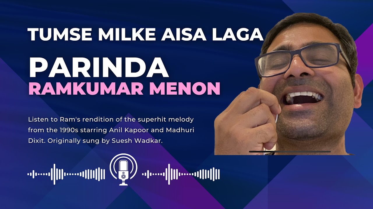 Tumse Milke Aisa Laga | Parinda | Cover by Ramkumar Menon - YouTube