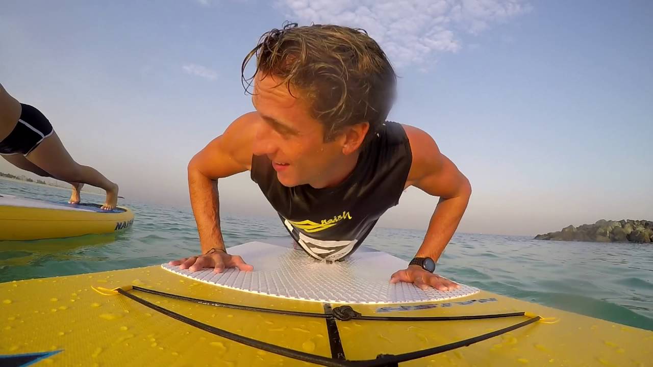 Stand-Up Paddle Boarding - SUP Workout in Dubai - - YouTube