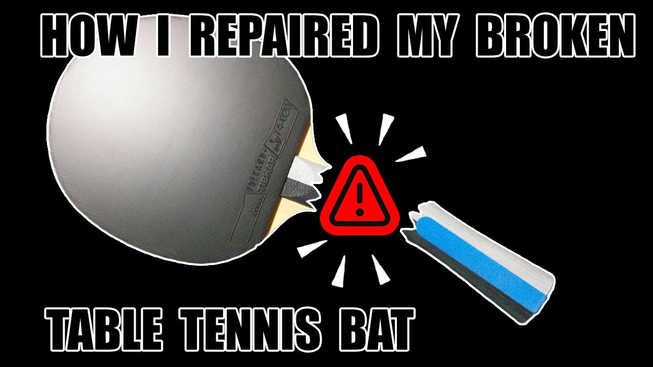 How I repaired my broken table tennis bat - YouTube