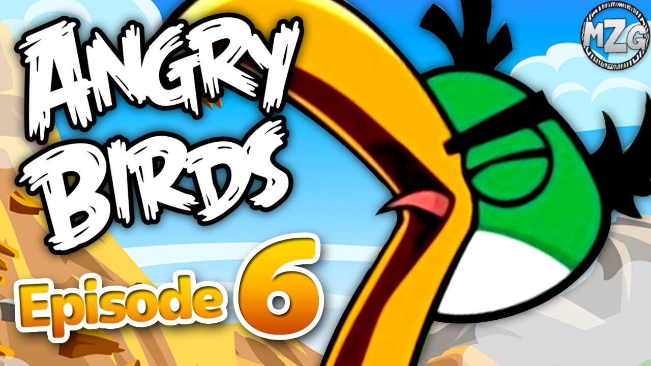 Angry Birds Gameplay Walkthrough Part 6 - Danger Above Levels 6-1 - 6 ...