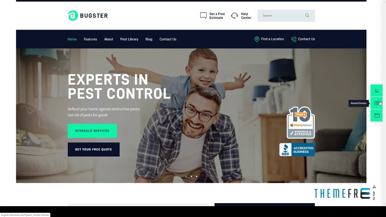 Bugster Bugs amp Pest Control WordPress Theme for Home Services - YouTube
