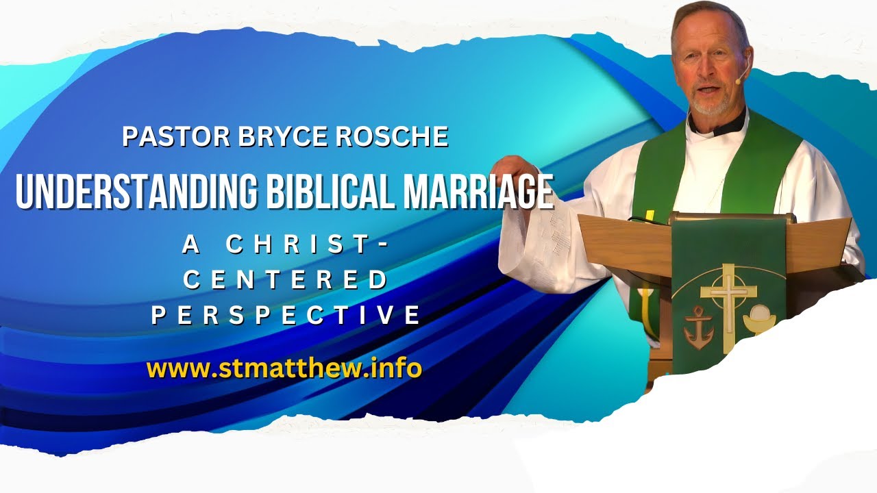Understanding Biblical Marriage A Christ Centered Perspective - YouTube