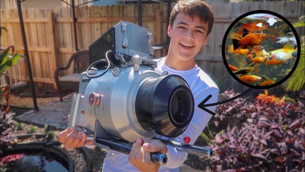 The $100,000 CAMERA in MINI POND!!! - YouTube
