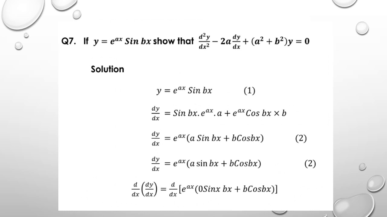 Higher order derivatives - YouTube
