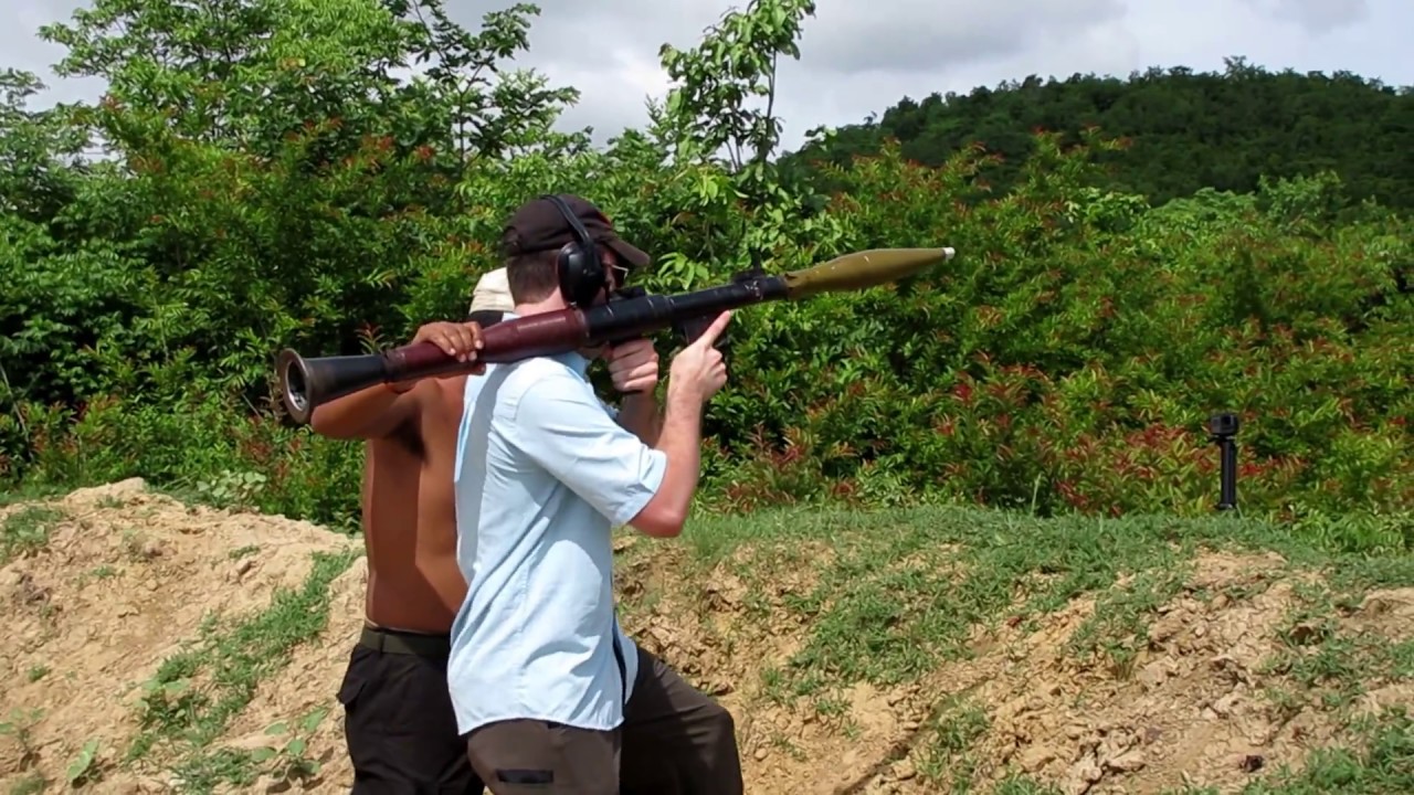 RPG-7V live fire Cambodia 2017 - YouTube