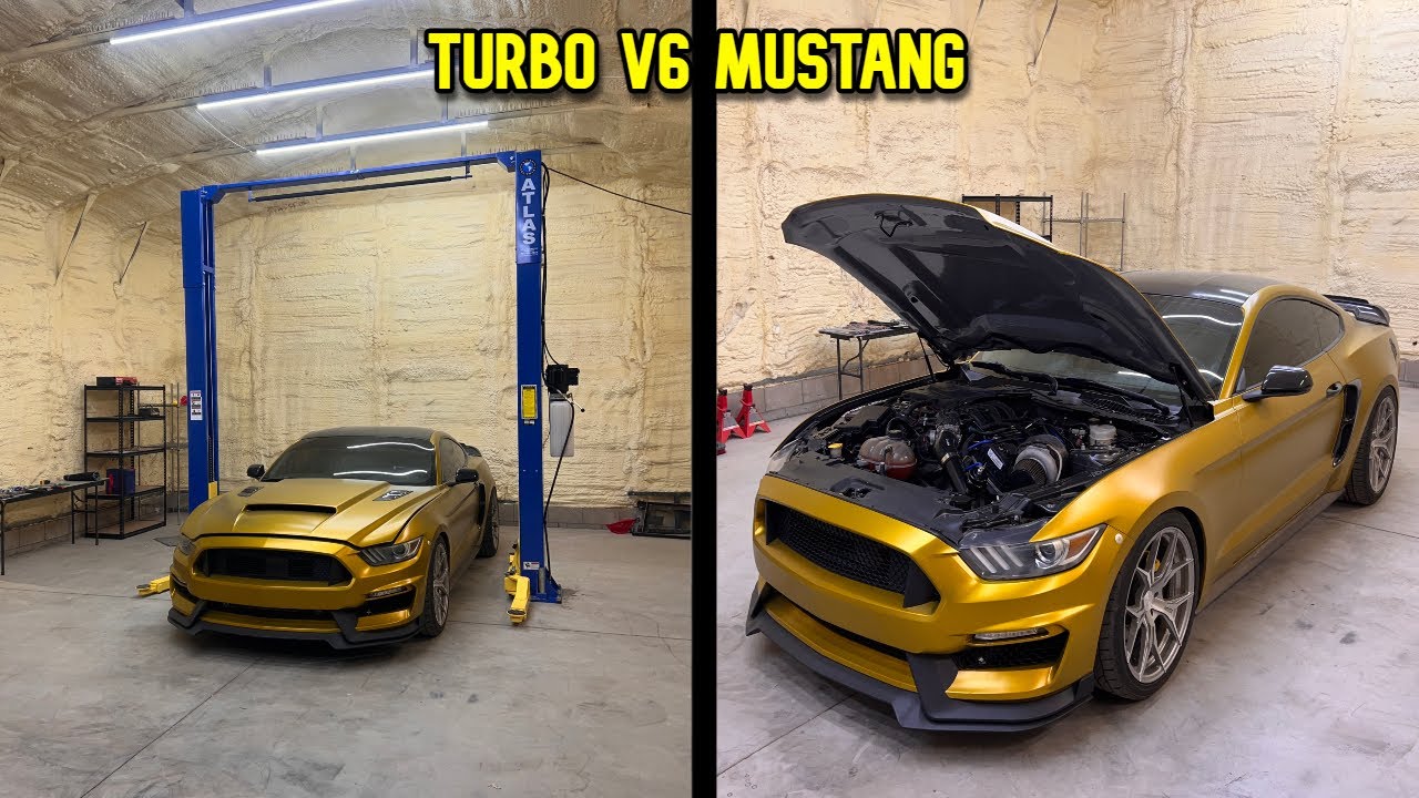 Turbo V6 mustang - YouTube