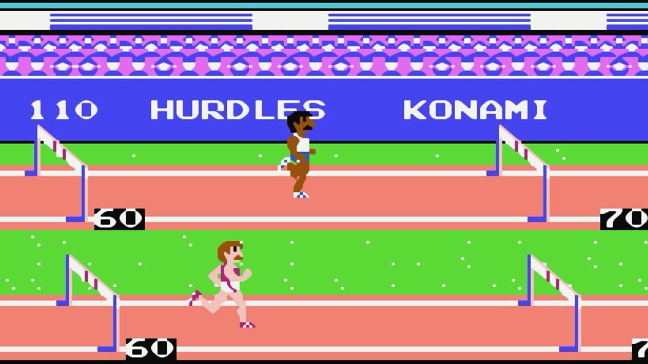 Track & Field (NES) - Enhanced Graphics - Gameplay - YouTube