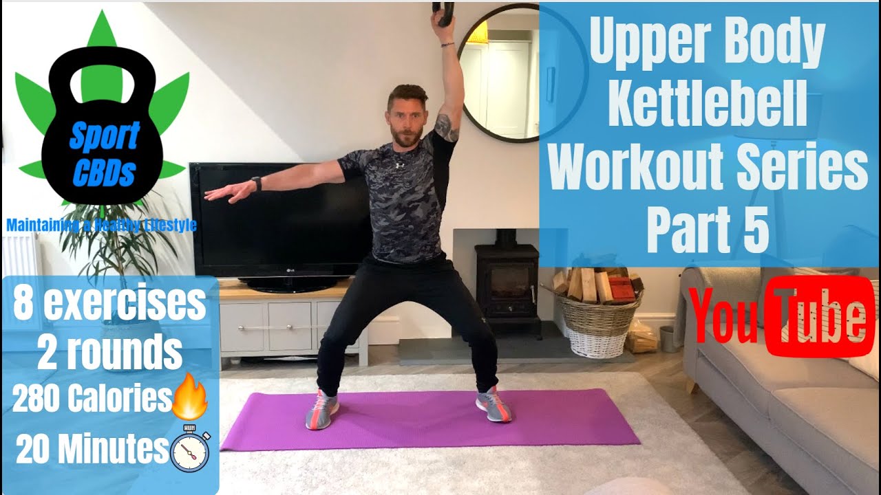 Upper Body Kettlebell Workout Ep5, 20 mins | EMOM workout | upper body ...