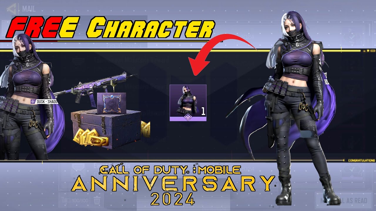 Get Free charrecter in codm 5th anniversary 2024 | Epic Anniversary ...