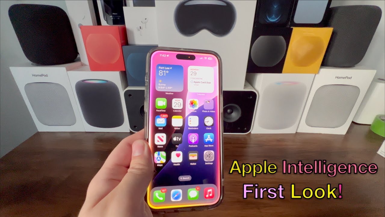 Apple Intelligence - New Siri UI, Writing Tools, Email Summarization ...