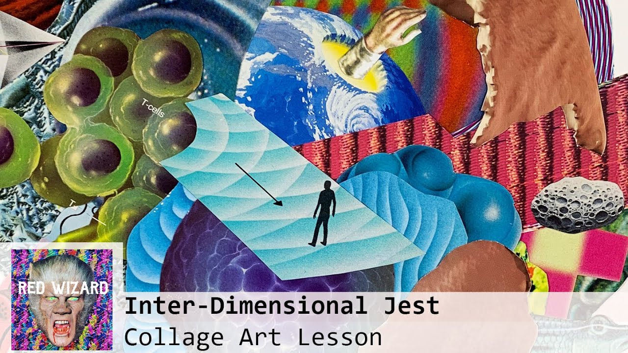 Surreal Collage Art Time-Lapse: Interdimensional Jest - YouTube