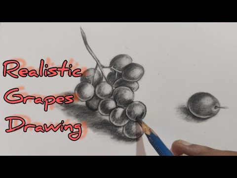 Best shading techniques || grapes 3D drawing || for beginners # ...