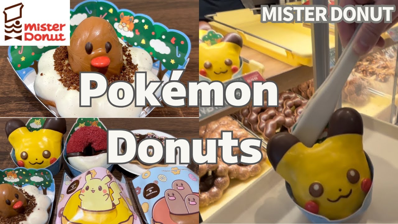 Pokémon Donuts in Japan🍩 so cute! Introducing All the Pokémon Donuts ...