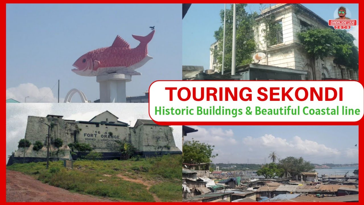 Driving around town in Sekondi-Takoradi - The Historic Buildings and ...