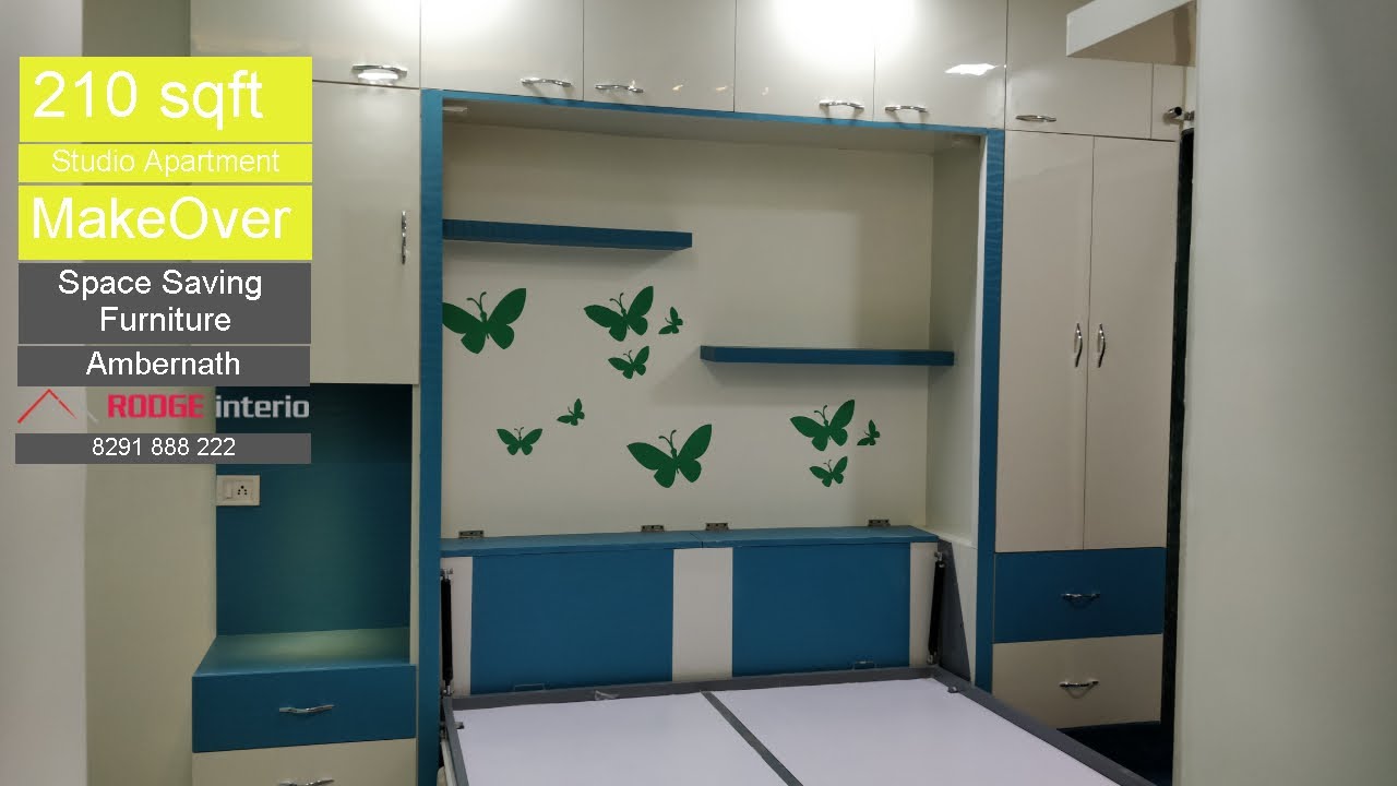 210sqft 1RK Studio Apartment | Rodge Interio | Ambernath | Mohan Nano ...