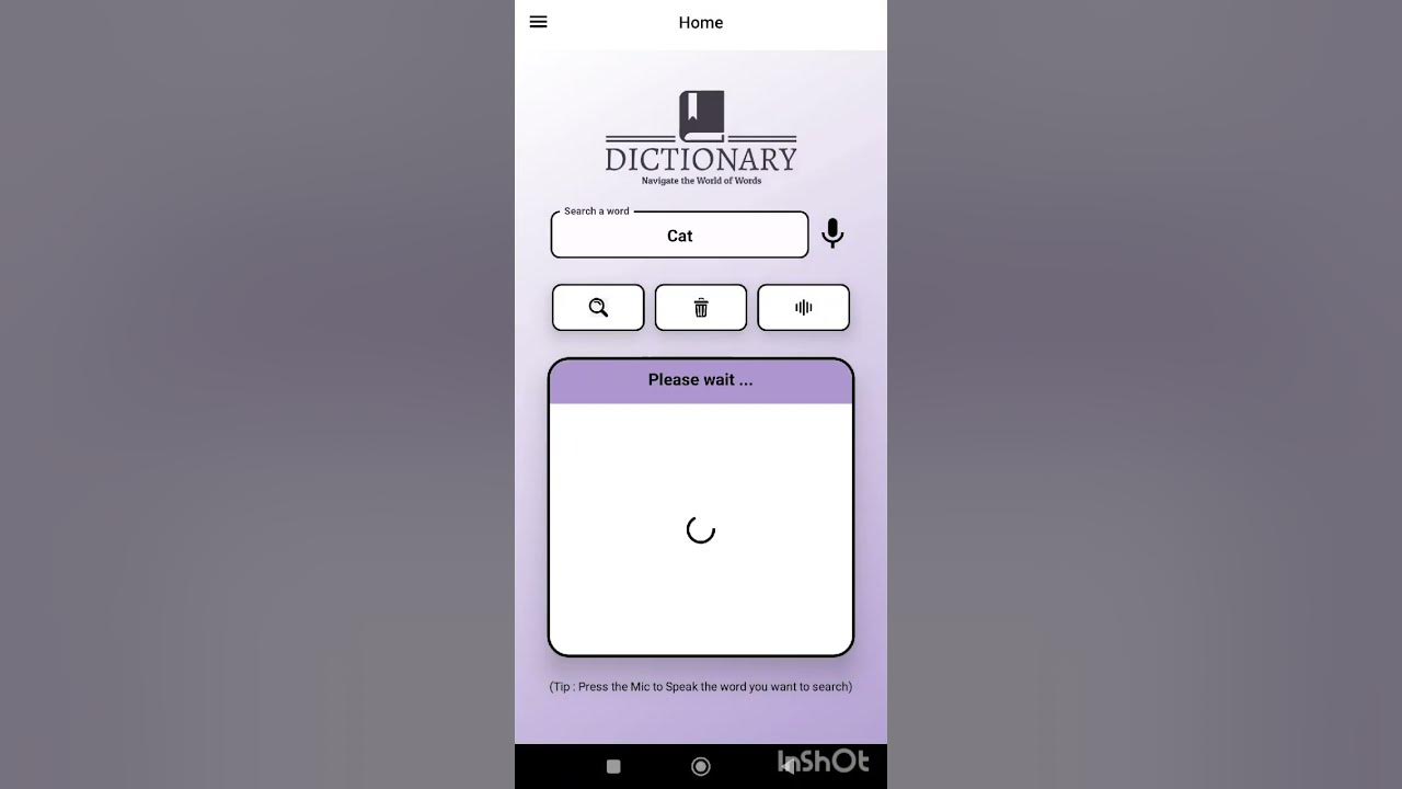 Dictionary App With React Native Reactnative Reactnativetutorial Dictionary Youtube