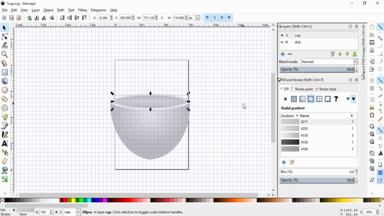 Coffee Cup : Inkscape - YouTube