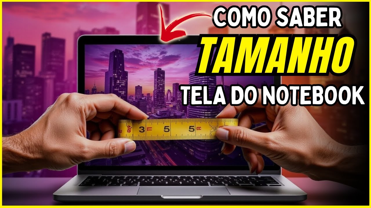 Como Saber o Tamanho da tela do Notebook - Quantas Polegadas - YouTube