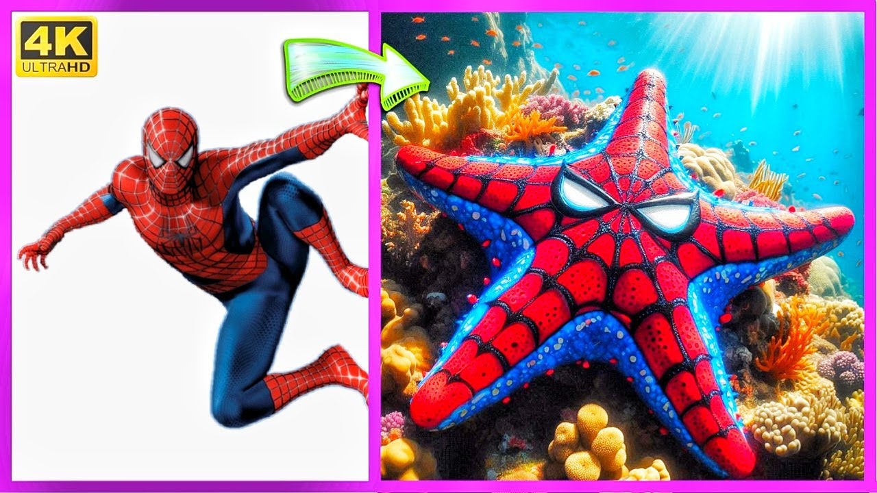 AVENGERS But STARFISH ⭐ VENGERSAll Characters 🔥 Marvel DC 2024/2025/#ai ...