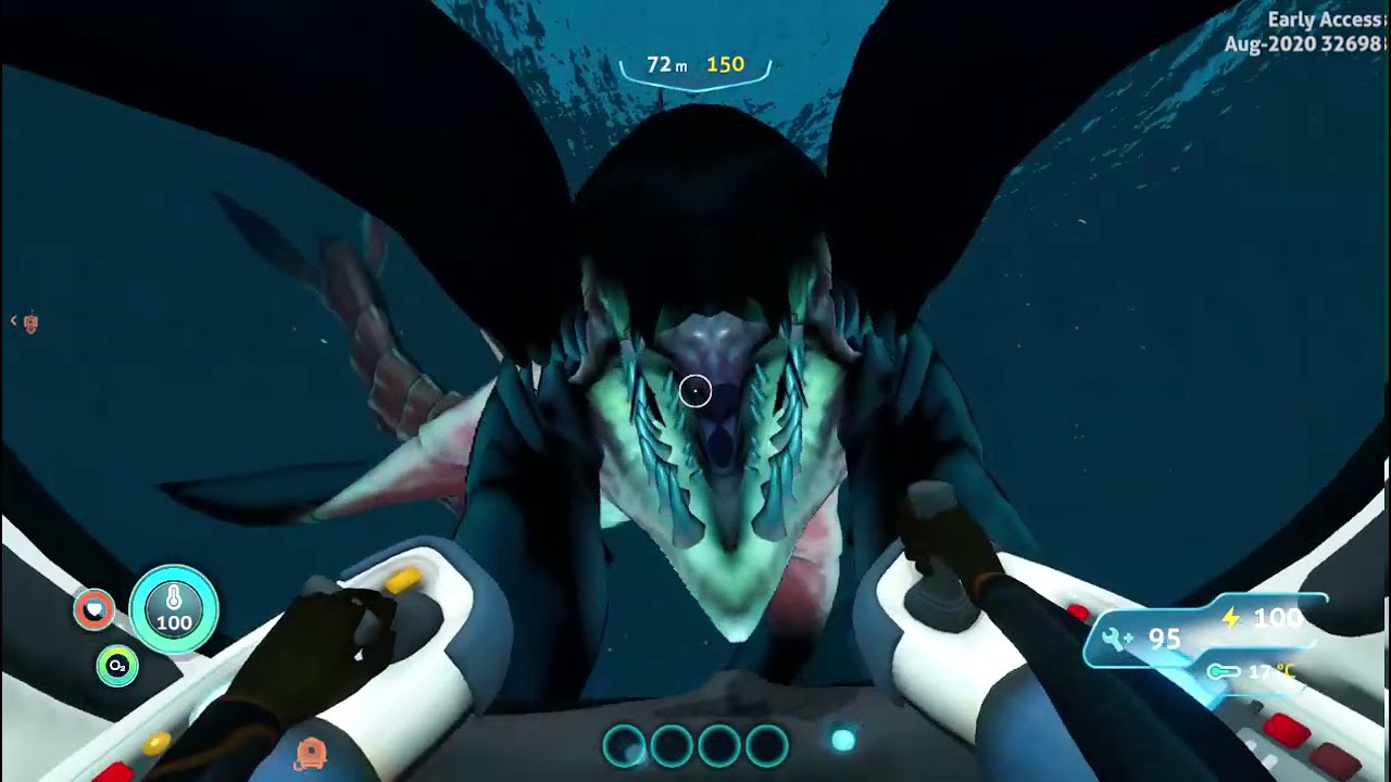 Subnautica Below Zero chelicerate seatruck attack animation and kill ...
