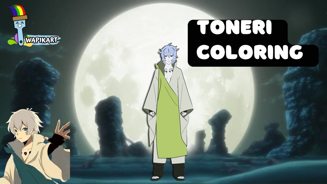 Toneri Otsutsuki coloring - YouTube