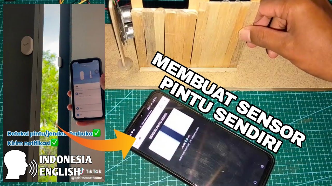 Membuat Sensor Pintu Otomatis Terkoneksi Ke HP Bagian 9 - YouTube