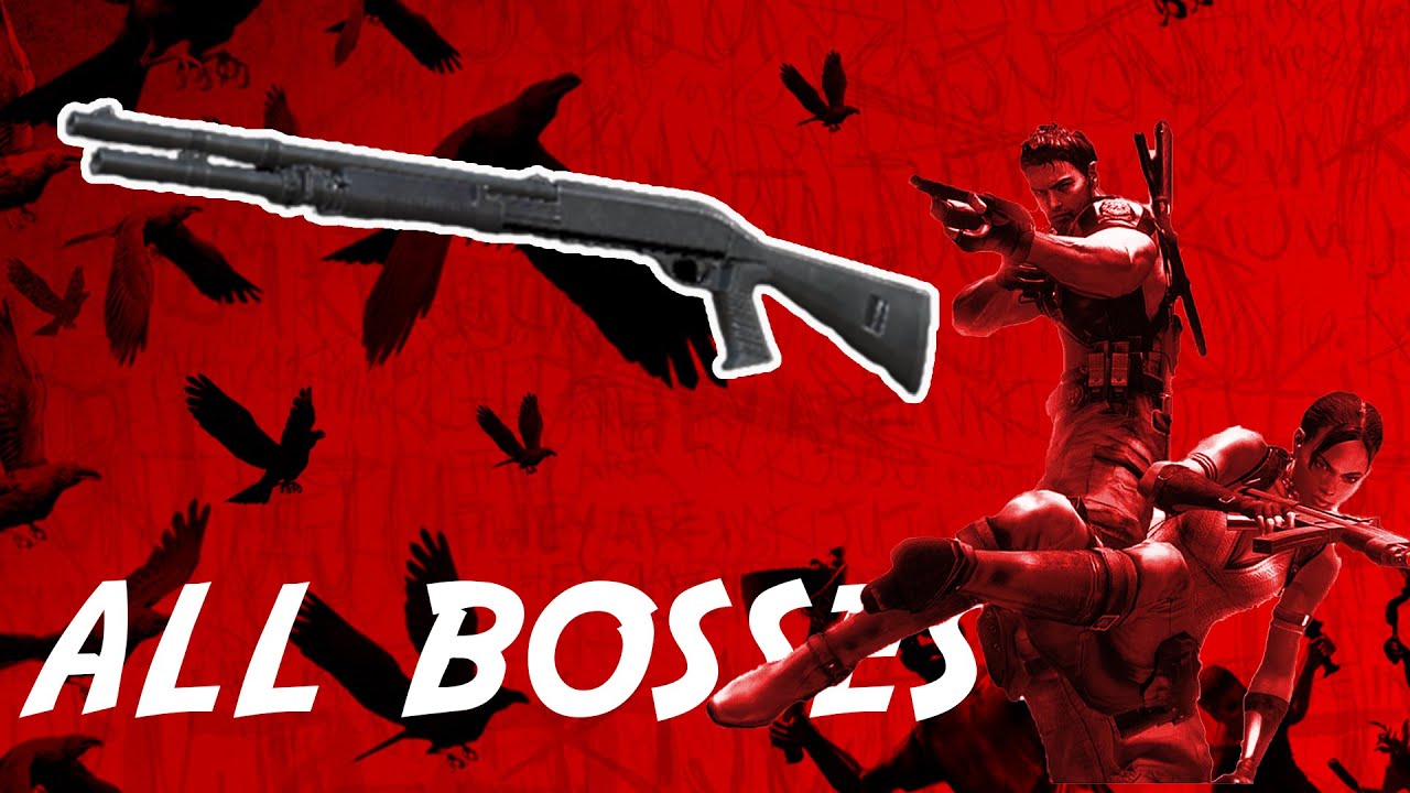 Kill ALL BOSSES with Infinite Shotgun M3 - Resident Evil 5 - YouTube