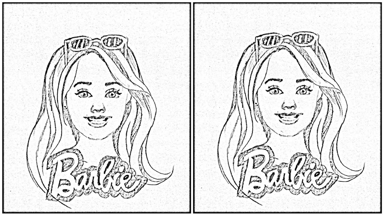 How to Draw Barbie || One Pencil Drawing - YouTube