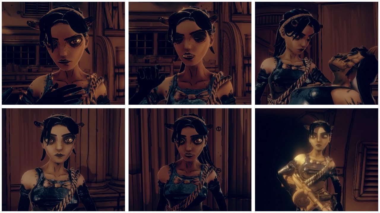 Bendy and the Dark Revival ALL ALLISON CUTSCENES - YouTube