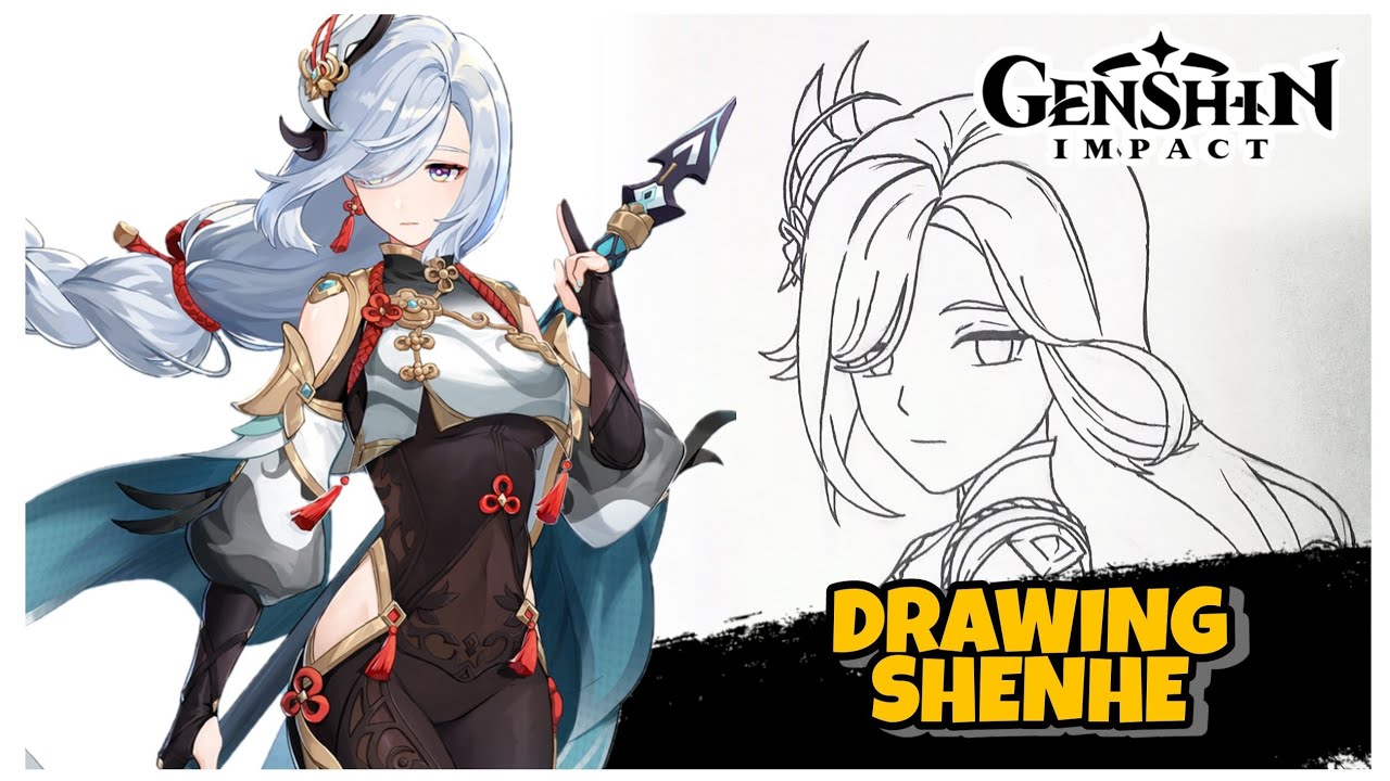 Drawing Shenhe Genshin Impact - YouTube