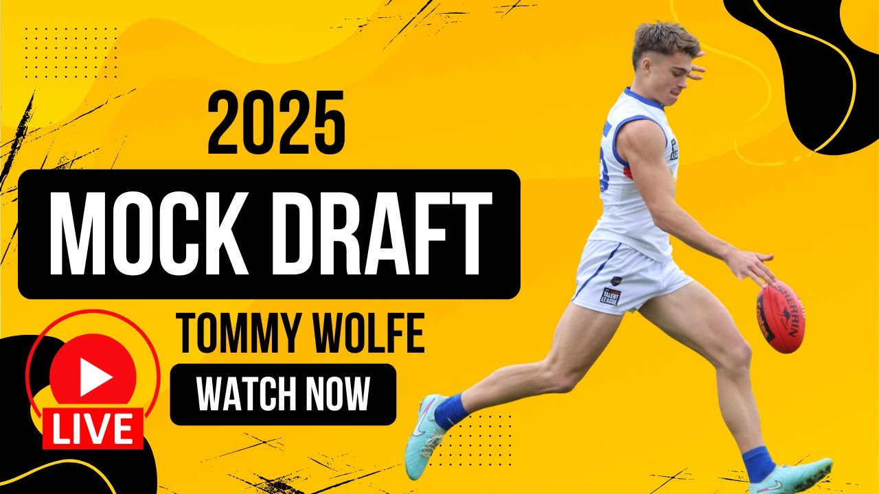 MOCK DRAFT | Live Round 1 Mock draft with Tommy Wolfe of Reading The ...