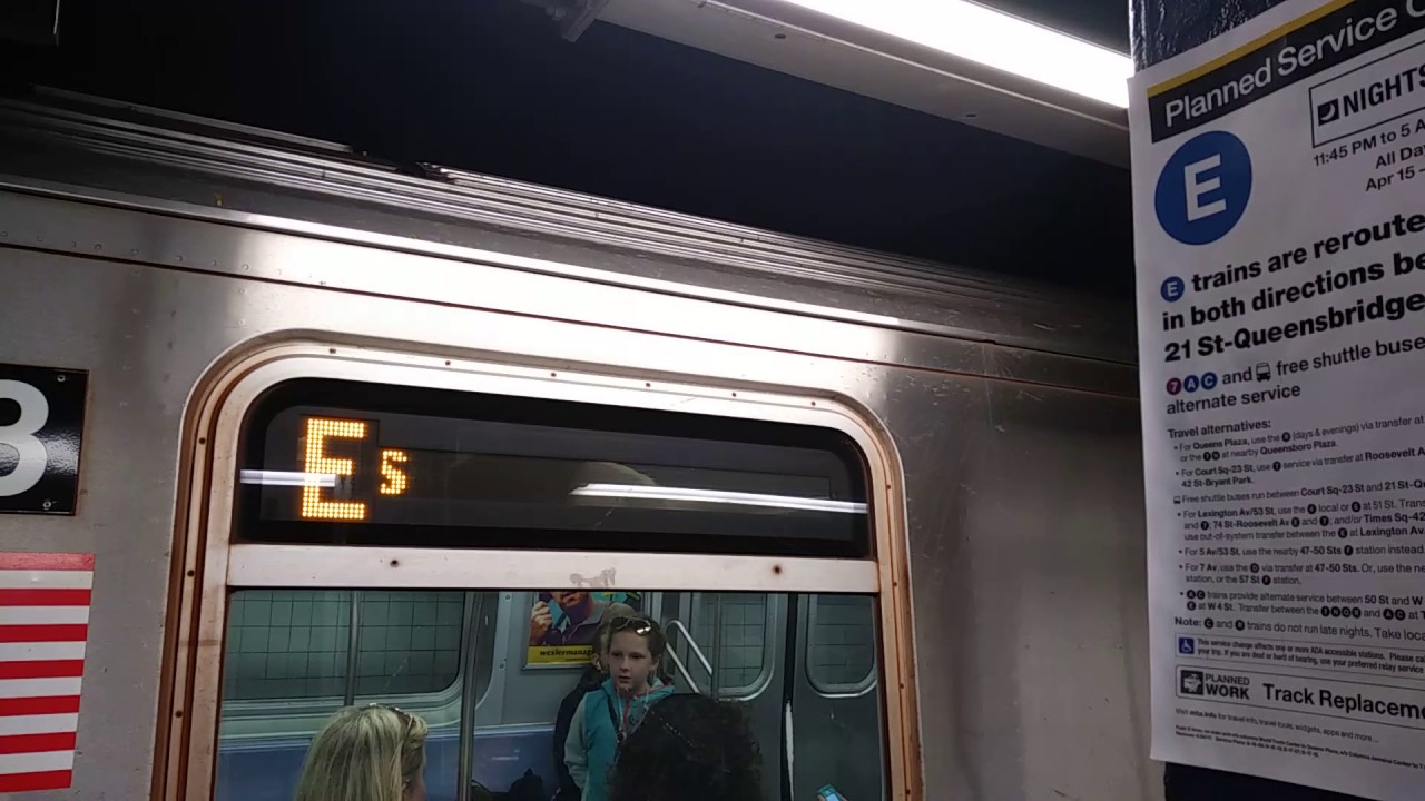 R160 E Train leaving World Trade Center - YouTube