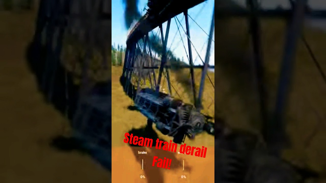 Steam Train Derailing in Railroads Online #short #derailment #gaming # ...