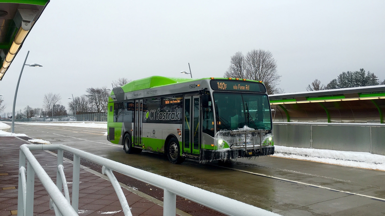 Ride On: CTfastrak #1503 on Route 140F - YouTube