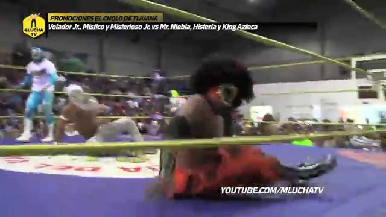 Volador, Místico y Misterioso Jr. vs Mr. Niebla, Histeria y King Azteca ...