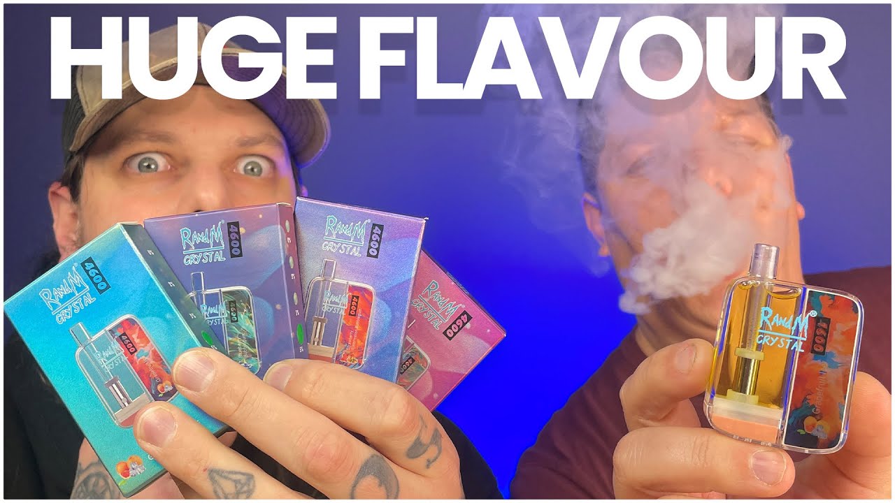 Huge Vape with Huge Flavour!! RandM Crystal 4600 Review - YouTube