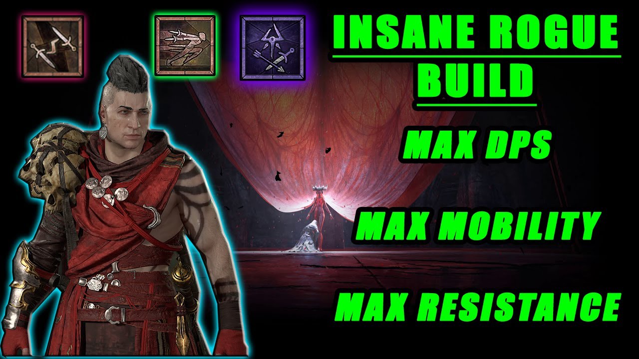 Diablo 4 : ROGUE Build! Crazy DPS! Survivability And Mobility - YouTube