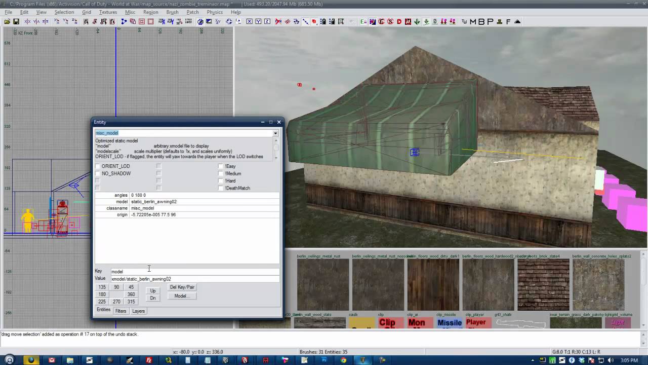 CoDRadiant Tuts: Playable Area, Prefabs, Model Placement - YouTube