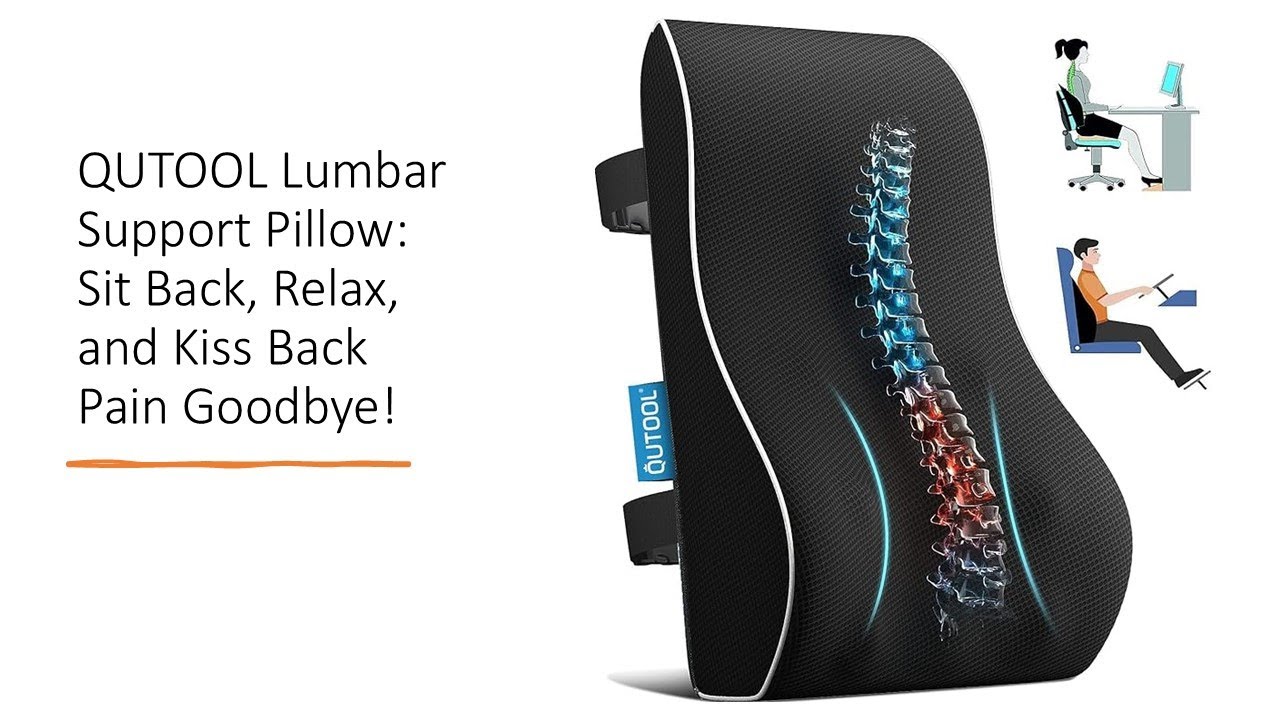 QUTOOL Lumbar Support Pillow: Sit Back, Relax, and Kiss Back Pain ...