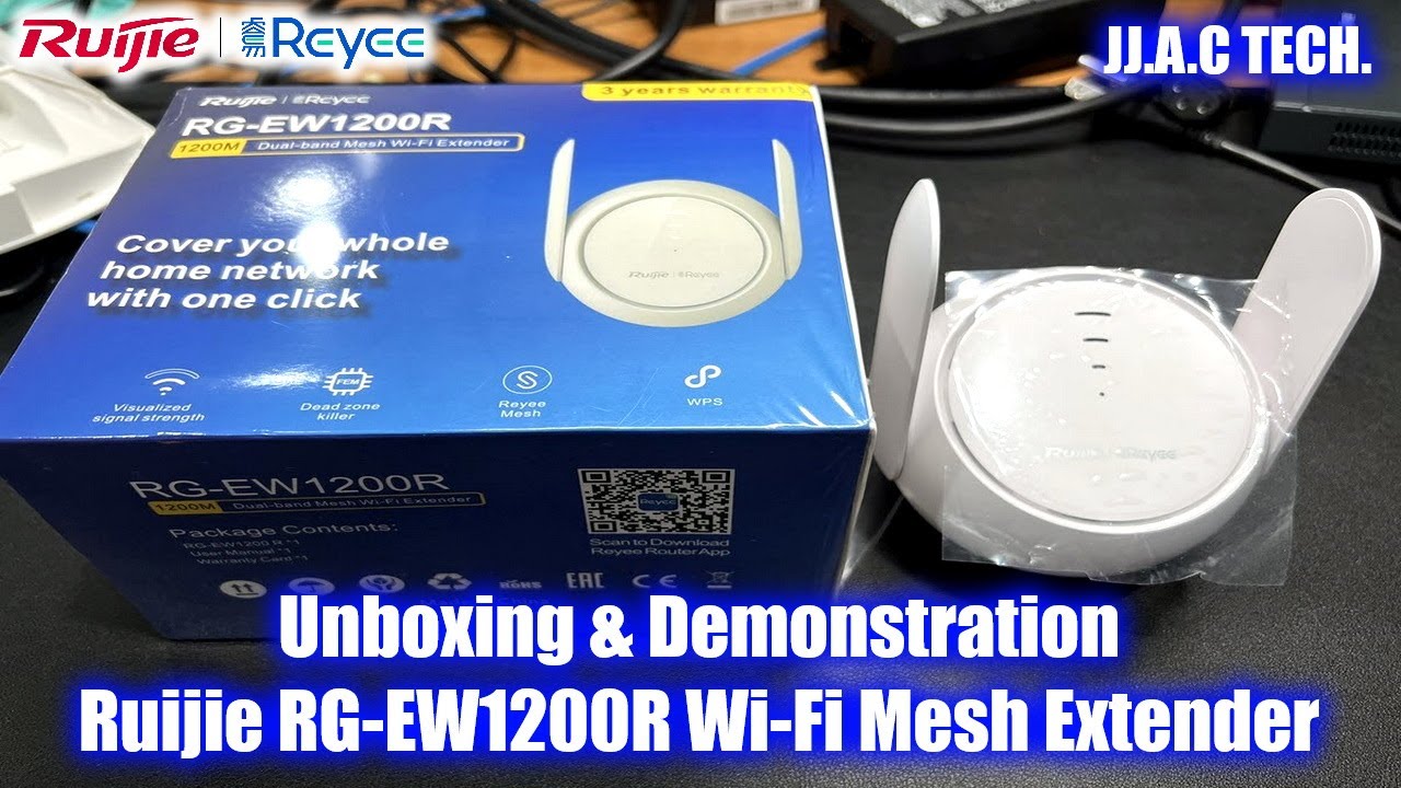 Ruijie RG-EW1200R 1200Mbps Dual-band Mesh Wi-Fi Extender - Unboxing ...