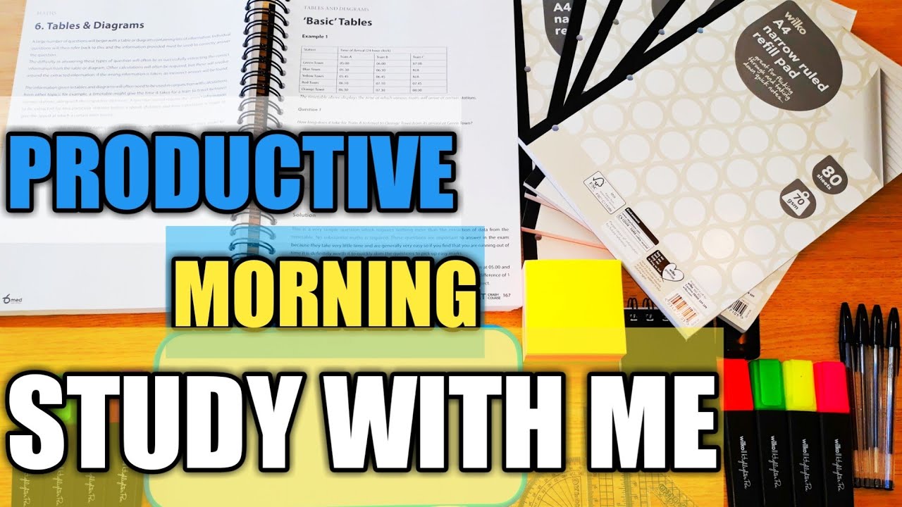 *NEW* PRODUCTIVE EARLY MORNING STUDY WITH ME (INTENSE) - YouTube