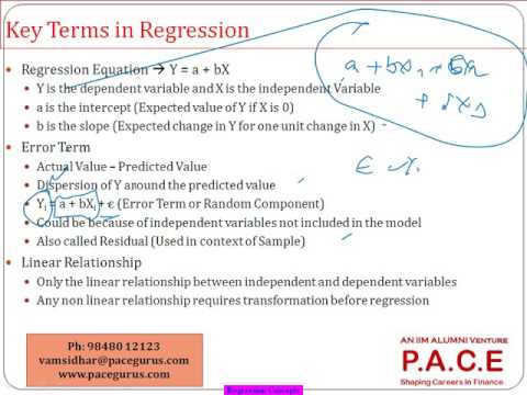 Regression Concepts - YouTube