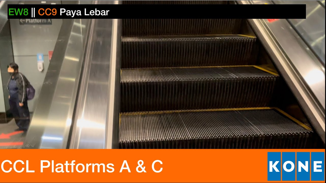 Paya Lebar MRT Station || Kone Escalator (CCL Platforms A & C) - YouTube