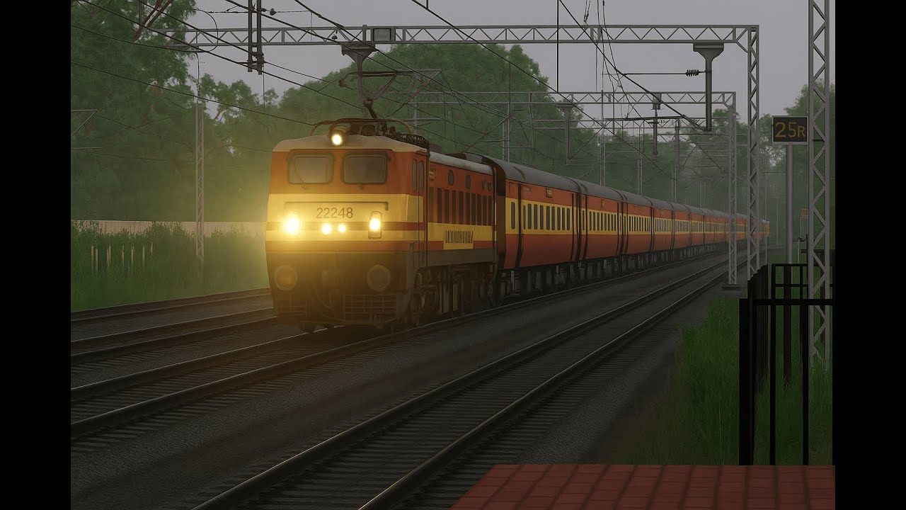 Indian Train Simulator - Wap4 With Old Rajdhani Express at High Speed ...