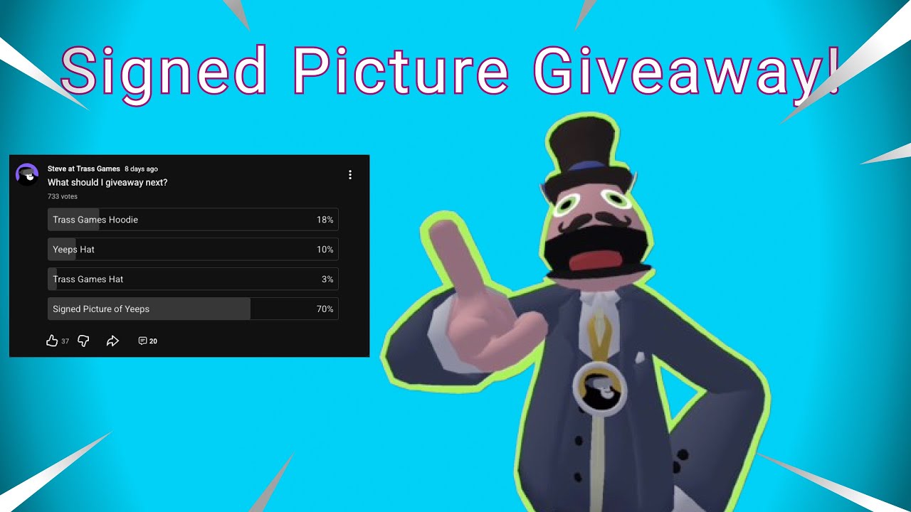 Signed Yeeps Picture Giveaway from Steve! - YouTube