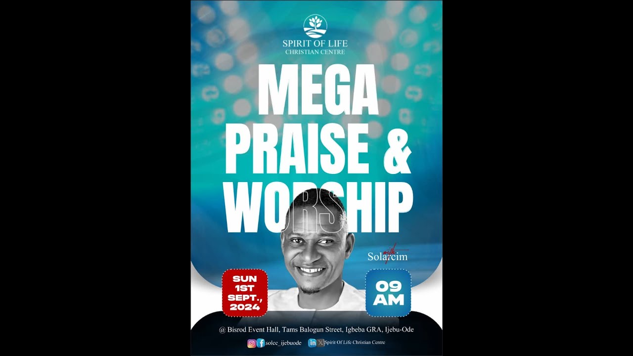 Mega Praise & Worship Service - 09.01.2024 - YouTube