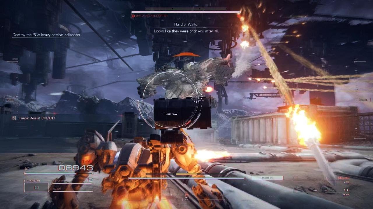 ARMORED CORE VI 1st boss - YouTube