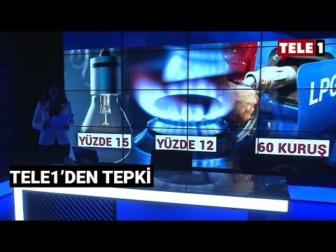 Alıcılarınızla oynamayın: TELE 1 Ana Haber'de elektrik zammı protestosu
