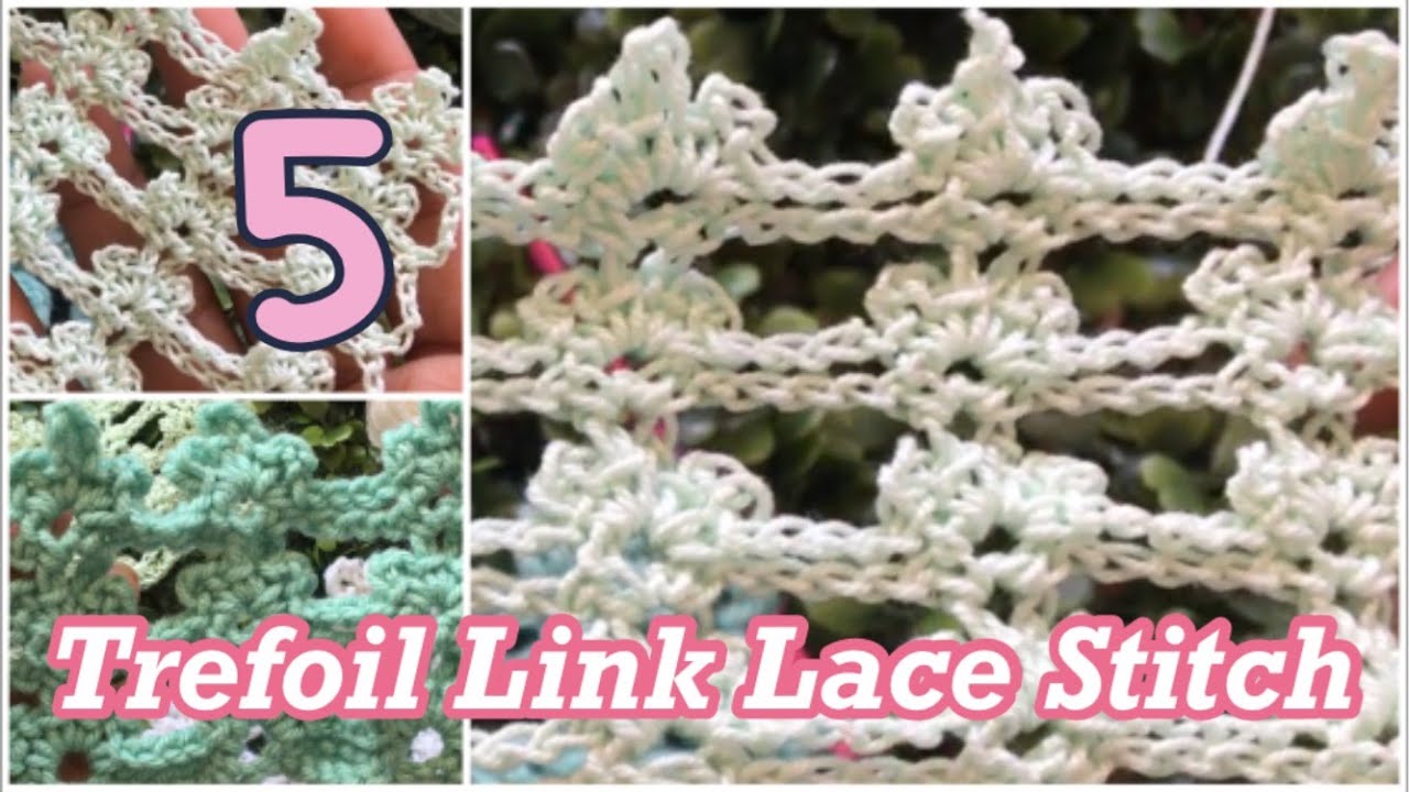 How to Crochet the Trefoil Link Lace Stitch - YouTube