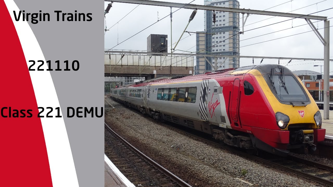 Virgin Trains 221110 Class 221 DEMU Voyager - YouTube